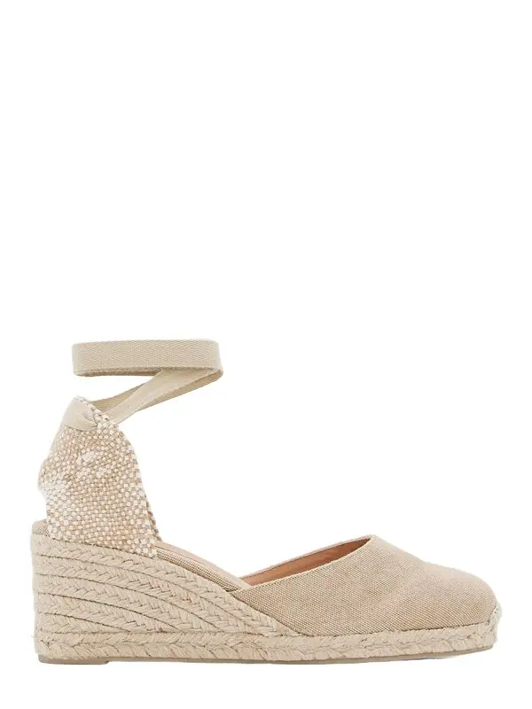 CastaÑer Carina 60mm Wedges - Beige