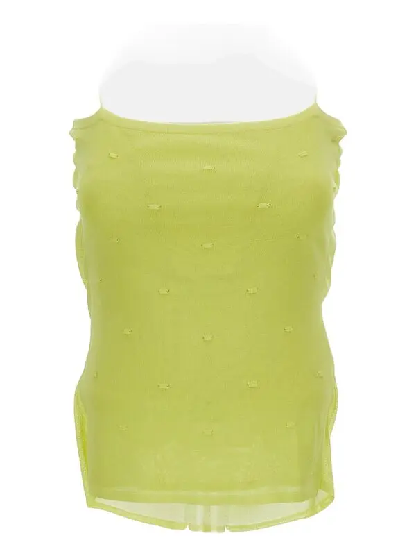 Jacquemus Plumed Knit Top - Green