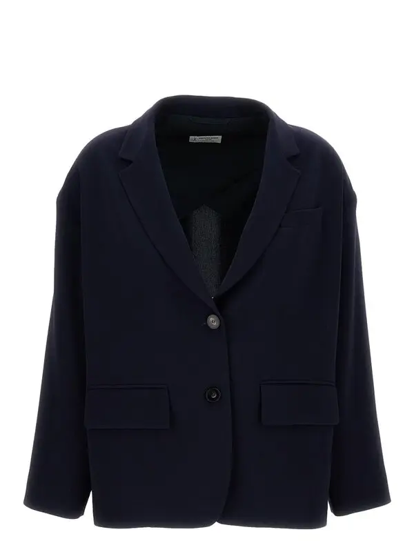 Alberto Biani Single-breasted Blazer - Blue