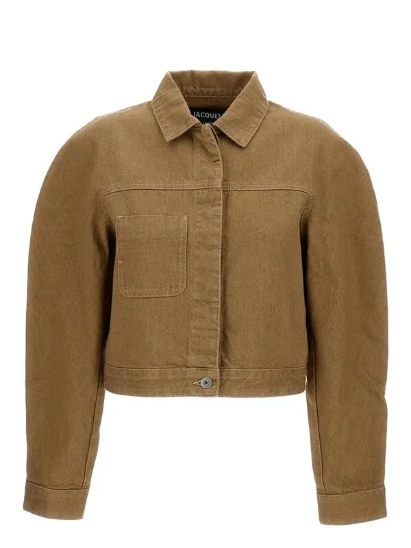 Jacquemus Oval Cargo Jacket - Brown