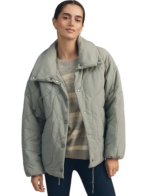 Varley Fabia Quilted Jacket Top - Shadow
