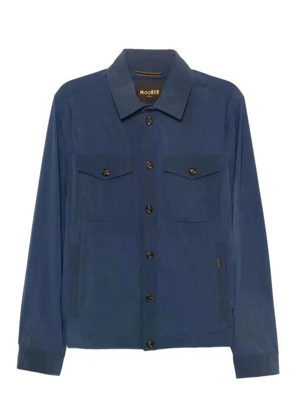 MOORER Ade Ac Shirt Jacket - Blue
