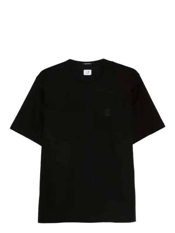 C.P. COMPANY Logo-patch T-shirt - Black