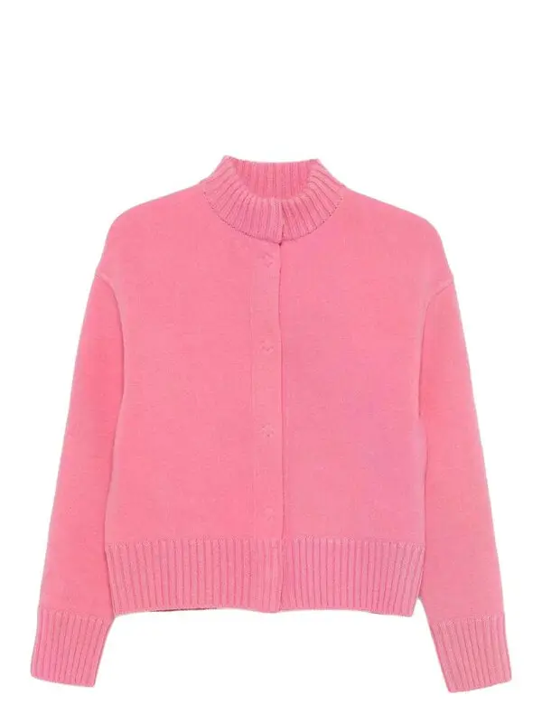 Bruno Manetti Mock-neck Cardigan - Pink