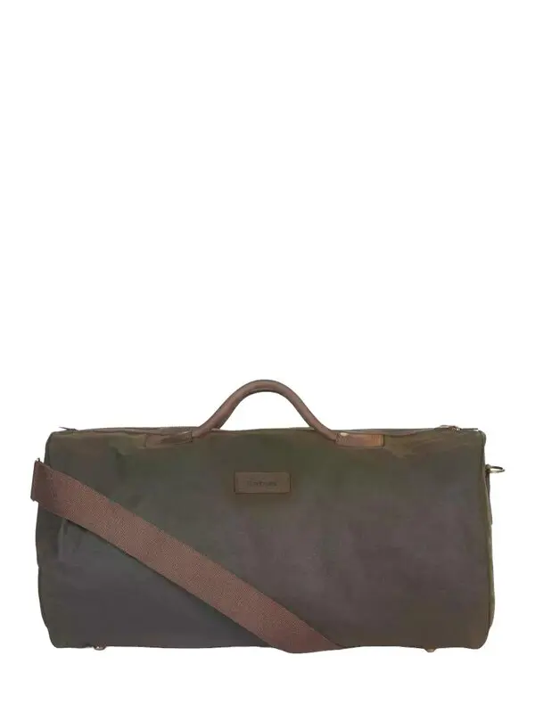 Barbour Waxed Cotton Duffle Bag - Green