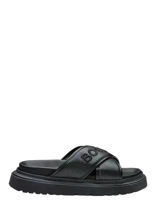 Bogner Logo-embroidered Sandals - Black