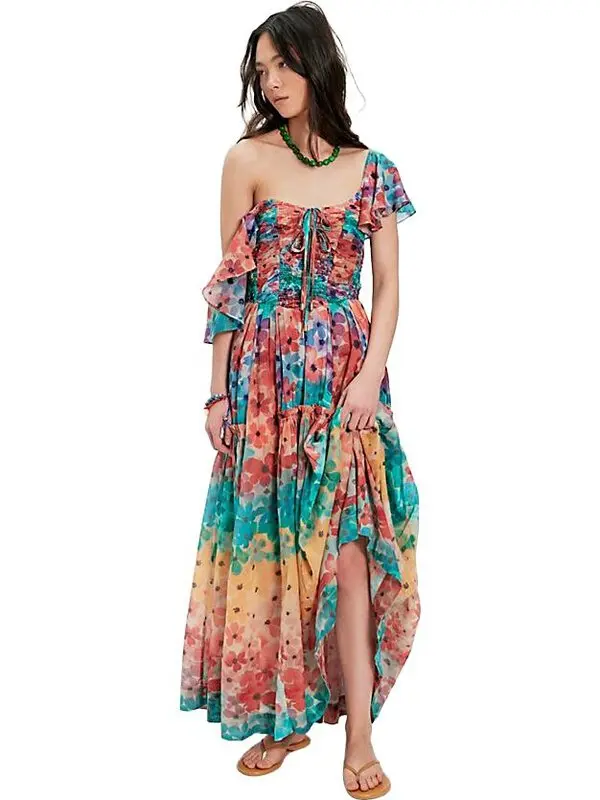 Free People Sunshine Maxi Dress - Soft Tropic Combo