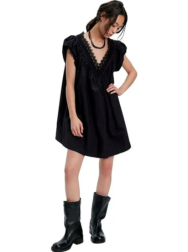 Free People Sundazed Mini Dress - Black