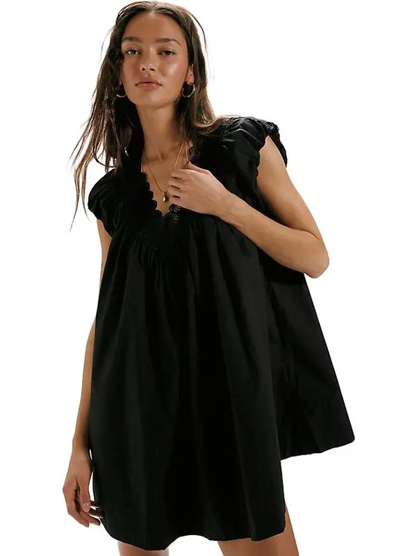 Free People Sundazed Mini Dress - Black