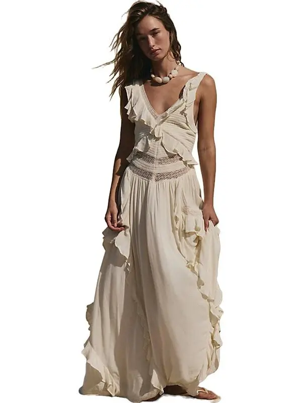 Free People Marsai Maxi Dress - Tofu