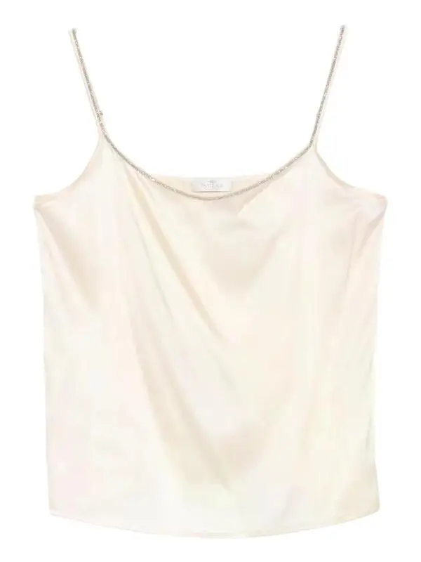 PANICALE Embellished Sleeveless Top - Neutrals