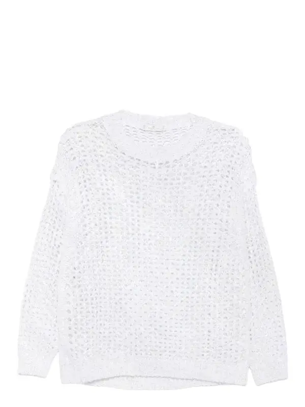 PANICALE Open-knit Jumper - White