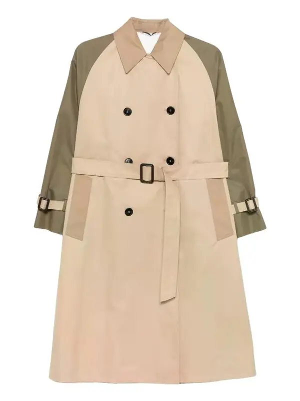 Max Mara Belted Double-breasted Coat - Neutrals