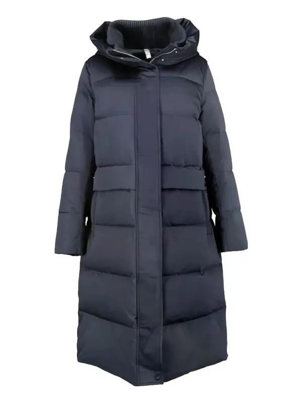DUNO Hooded Quilted Coat - Blue