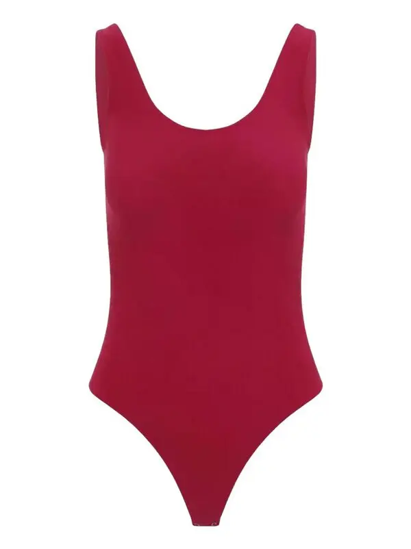 Wolford Sleeveless Scoop-neck Body - Red