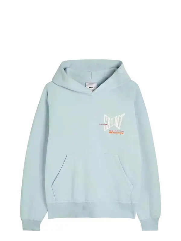 SAINT MXXXXXX Graphic Hoodie - Blue