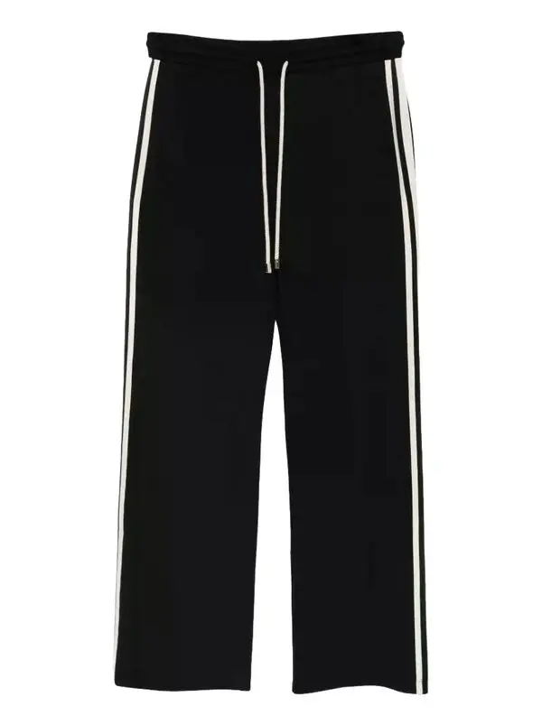 Max Mara Stripe-detail Trousers - Black