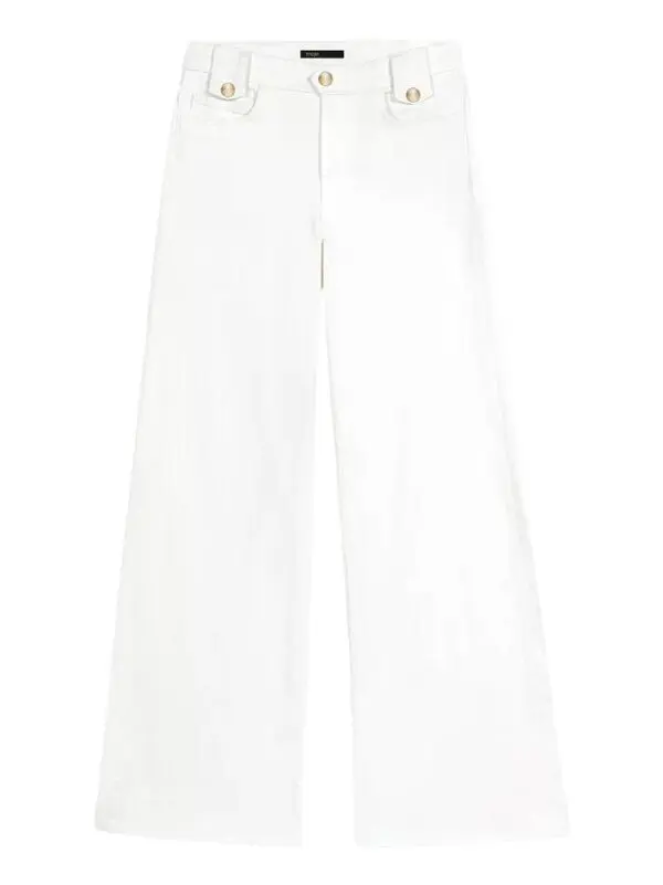 Maje Flared Denim Jeans - White