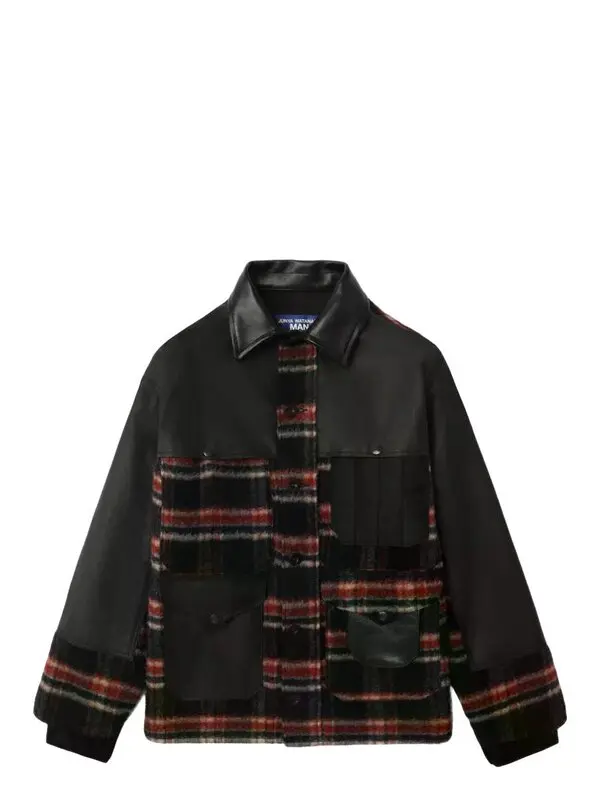 Junya Watanabe Checked Panelled Jacket - Black