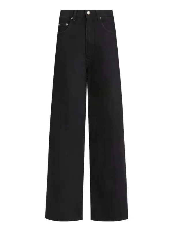 Dolce & Gabbana Five-pocket Wide-leg Jeans - Black
