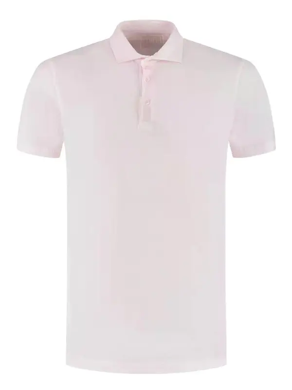 Fedeli Buttoned Polo Shirt - Pink