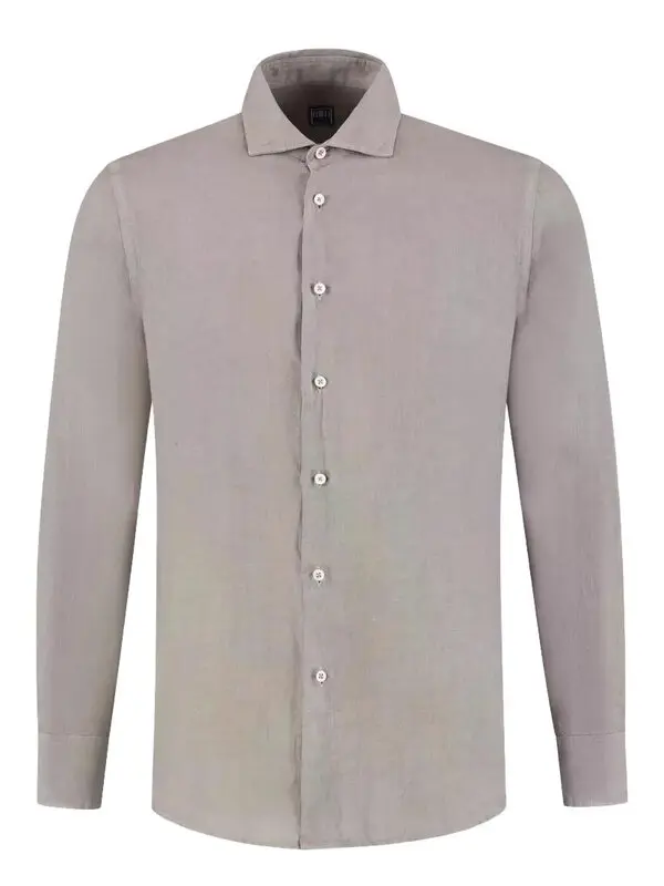 Fedeli Button-up T-shirt - Neutrals