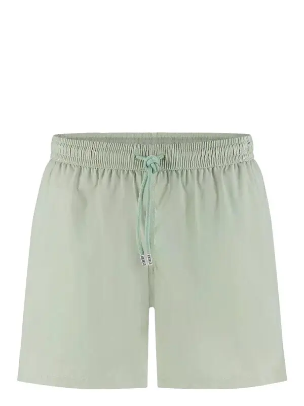 Fedeli Drawstring-waist Swim Shorts - Green