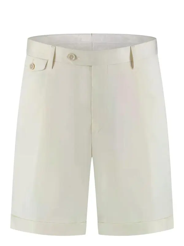 LARDINI Button Flap-pocket Shorts - Neutrals