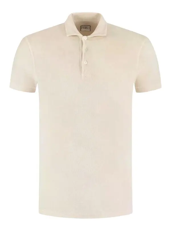Fedeli Buttoned Polo Shirt - Neutrals