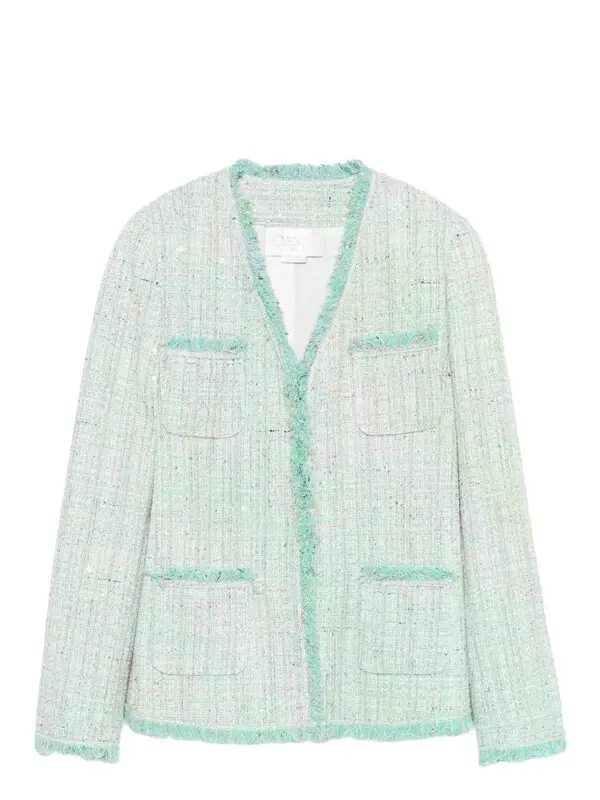 GENNY Fringed Pocket Jacket - Neutrals
