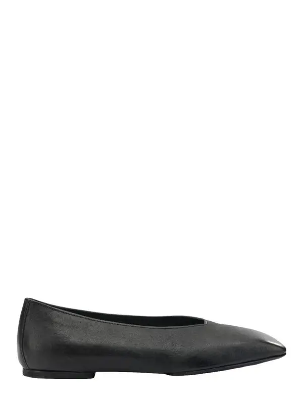 Rick Owens Leather Ballet Flats - Black