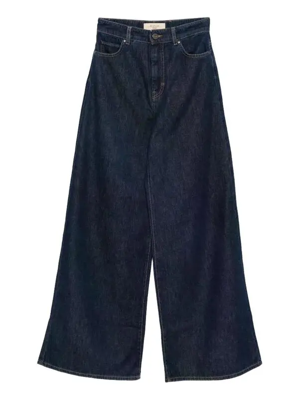 Max Mara Five-pocket Wide-leg Jeans - Blue