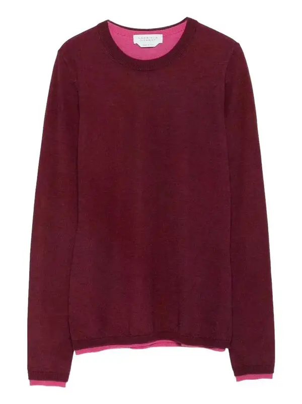 Gabriela Hearst Crewneck Long-sleeved Top - Red