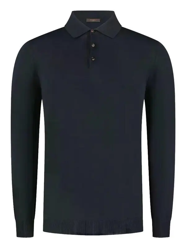 ZANONE Buttoned Polo Shirt - Blue