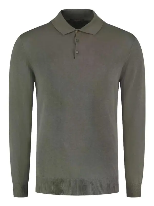 ZANONE Buttoned Polo Shirt - Green