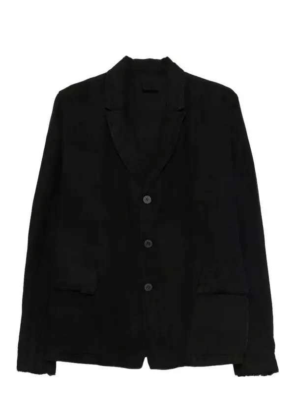 THOM KROM Button-front Blazer - Black