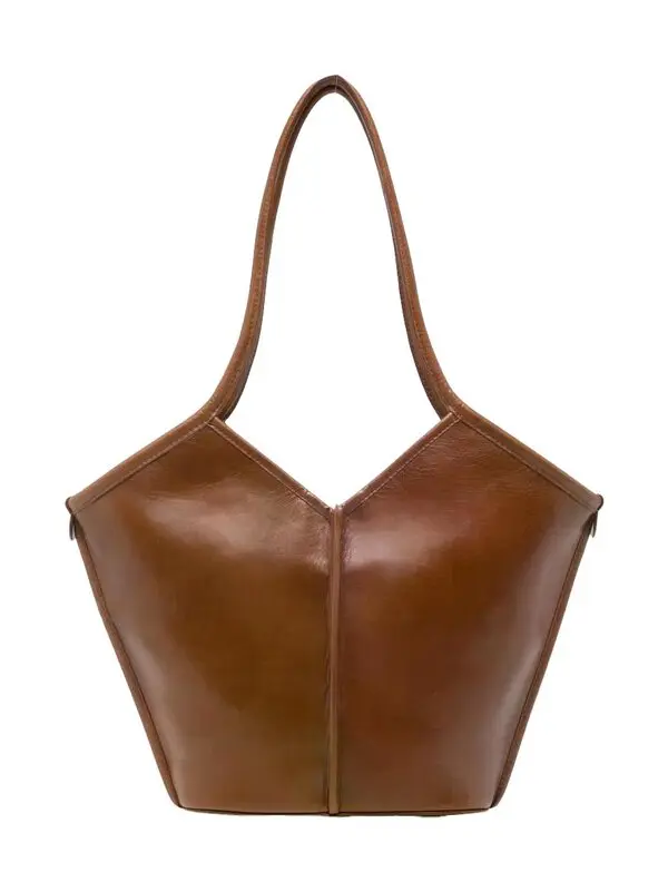 Hereu Small Calella Panelled Tote Bag - Brown