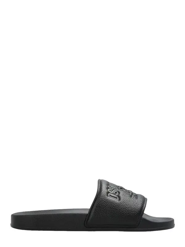 Dsquared2 Debossed Sliders - Black