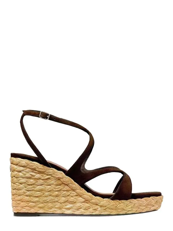 JIMMY CHOO 85mm Ayla Platform Sandals - Brown