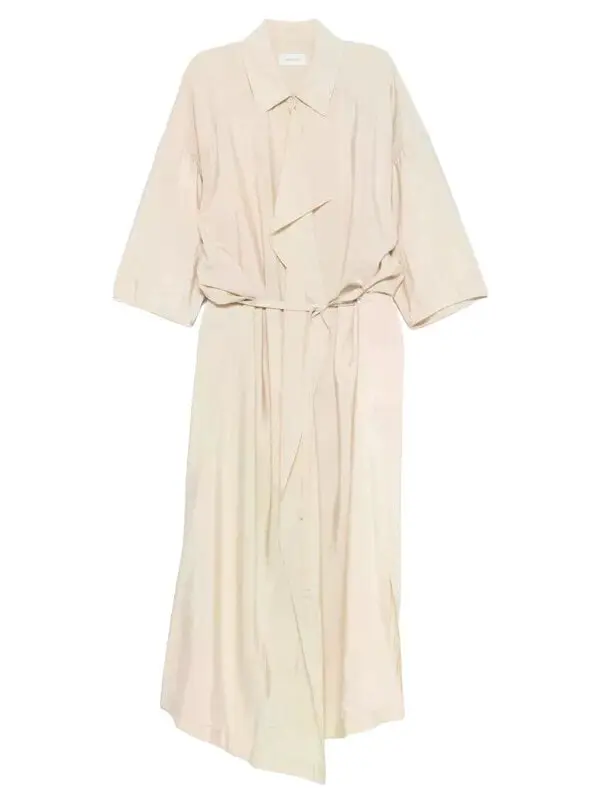 LEMAIRE Asymmetrical Shirt Dress - Neutrals