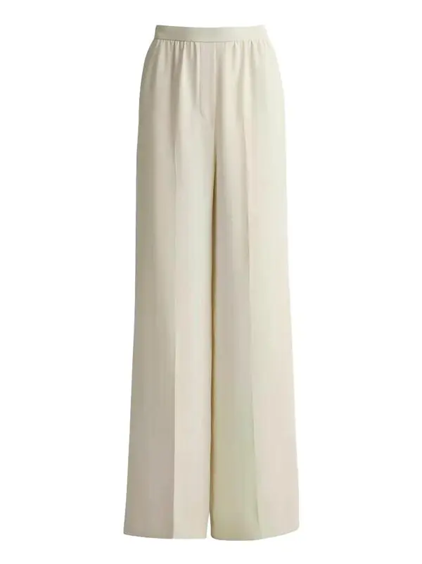 St. John Wide-leg Crepe Trousers - Neutrals