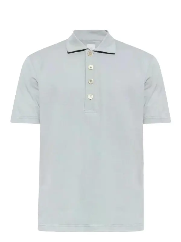 Eleventy Buttoned Polo Shirt - Grey