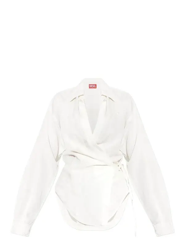 DIESEL Wrap-tie Blouse - White