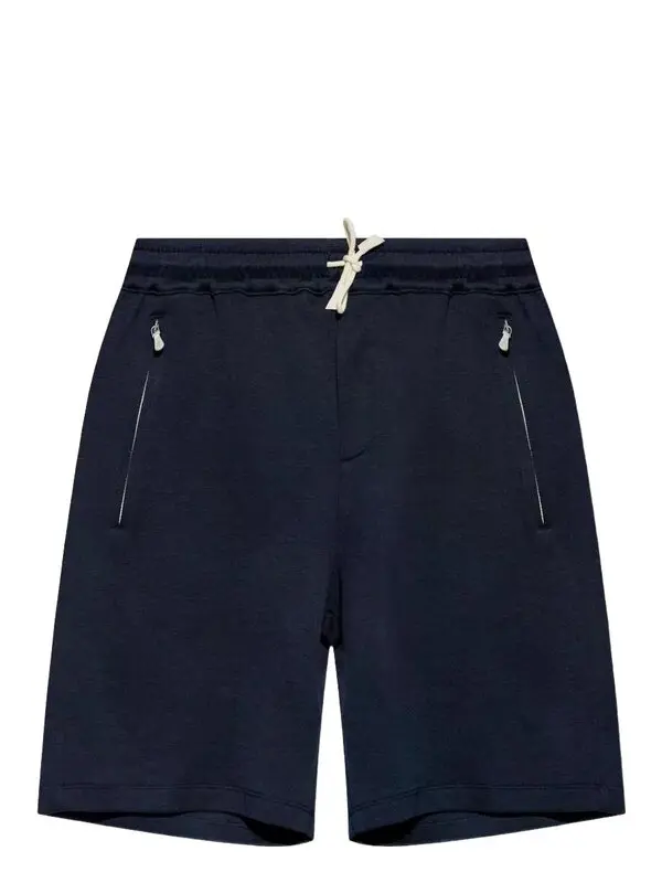 Eleventy Drawstring Track Shorts - Blue