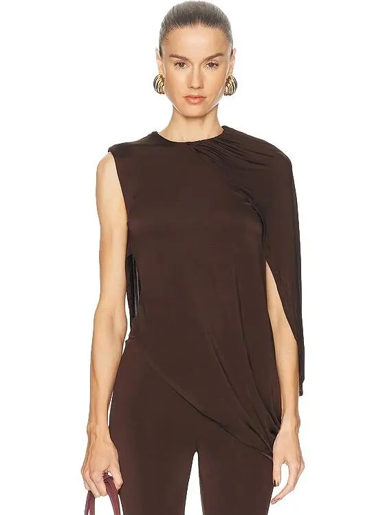 CAMILA COELHO Ocina Top - Brown