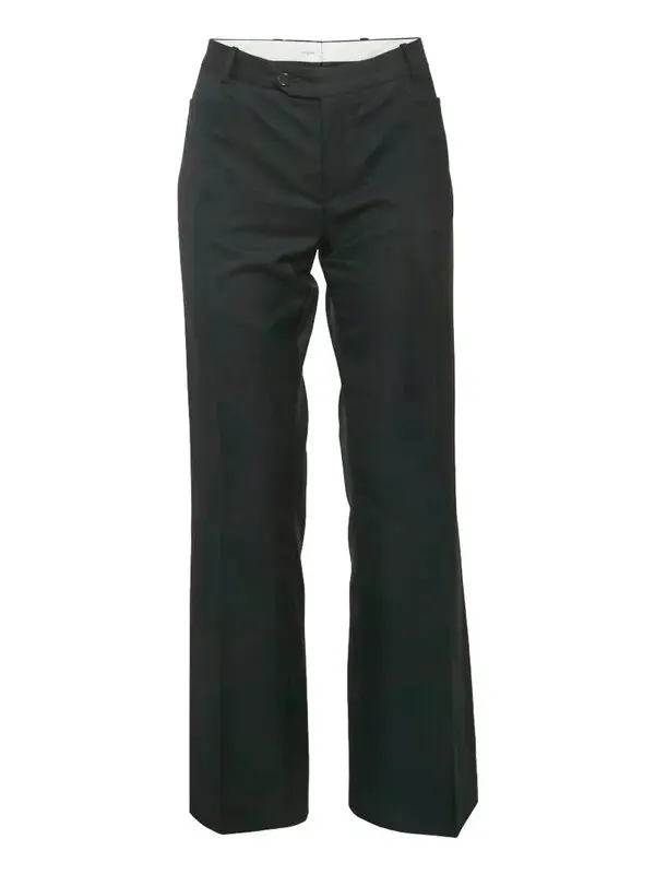 JOSEPH Wool Pressed Crease Trousers - Black