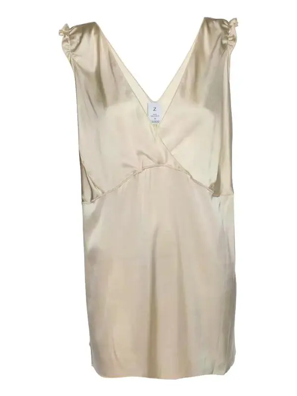 ZENITH V-neck Sleeveless Blouse - Neutrals