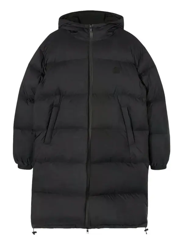 MSGM Hooded Puffer Coat - Black