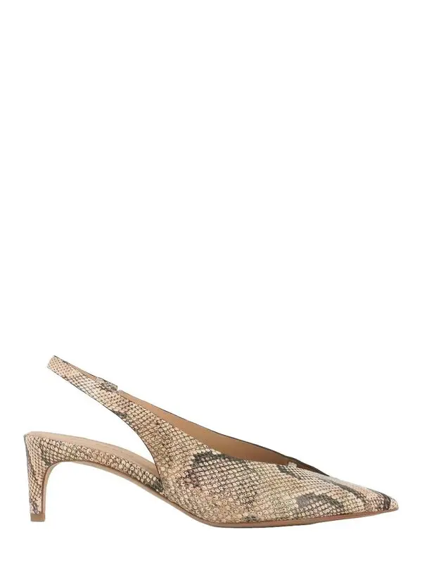 DEL CARLO Pointed Slingback Pumps - Neutrals