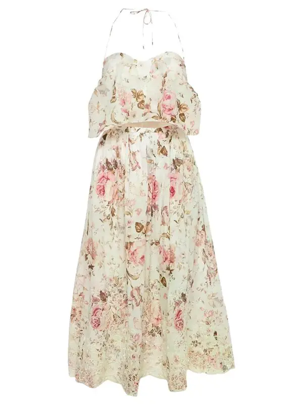 Zimmermann Floral-print Dress - White